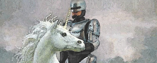 New Meme? Robocop on a Unicorn. - yewknee.com