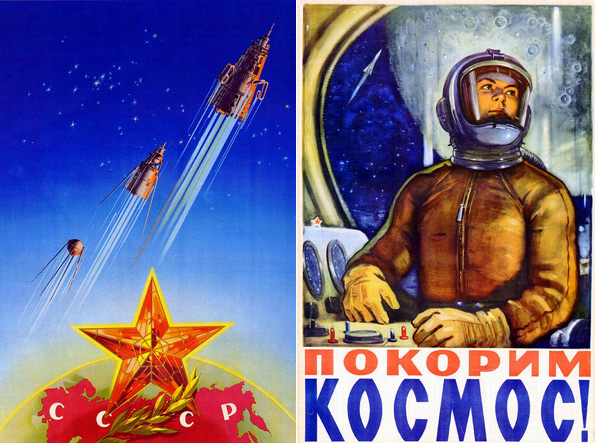 Propaganda Posters Of Soviet Space Program 1958-1963 - yewknee.com