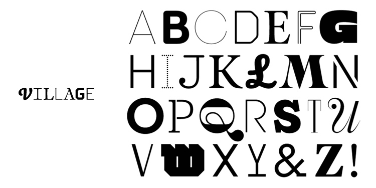 Village Fonts - yewknee.com